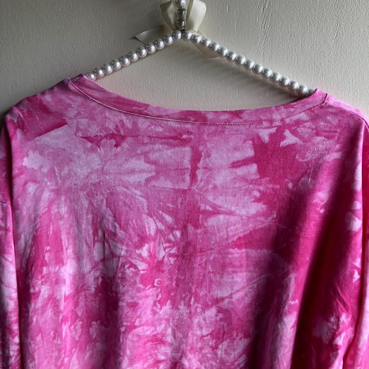 SHEIN Tie Dye Style Butterfly Graphic Long Sleeve... - Depop