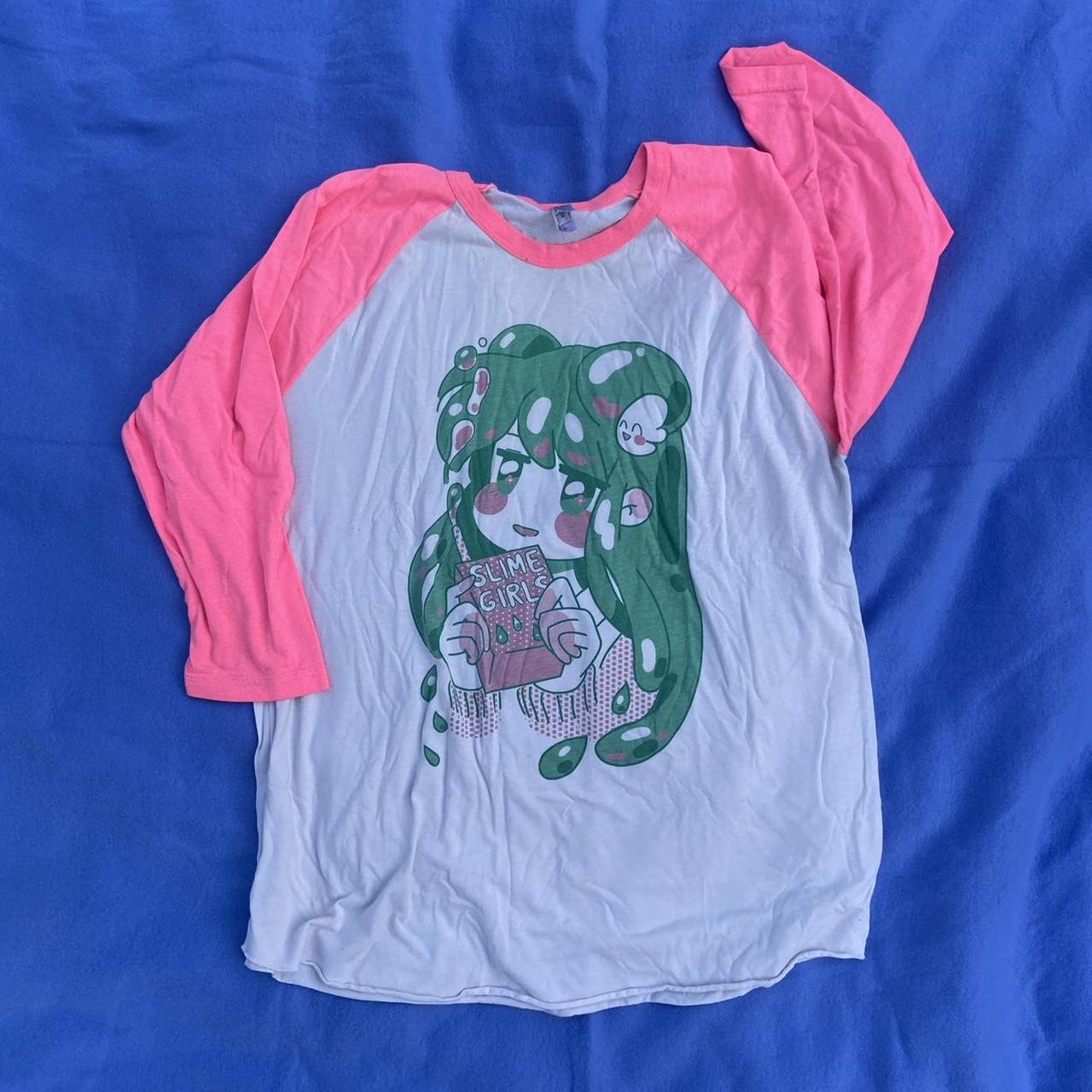 Slime Girls baseball tshirt, super soft and comfy... - Depop