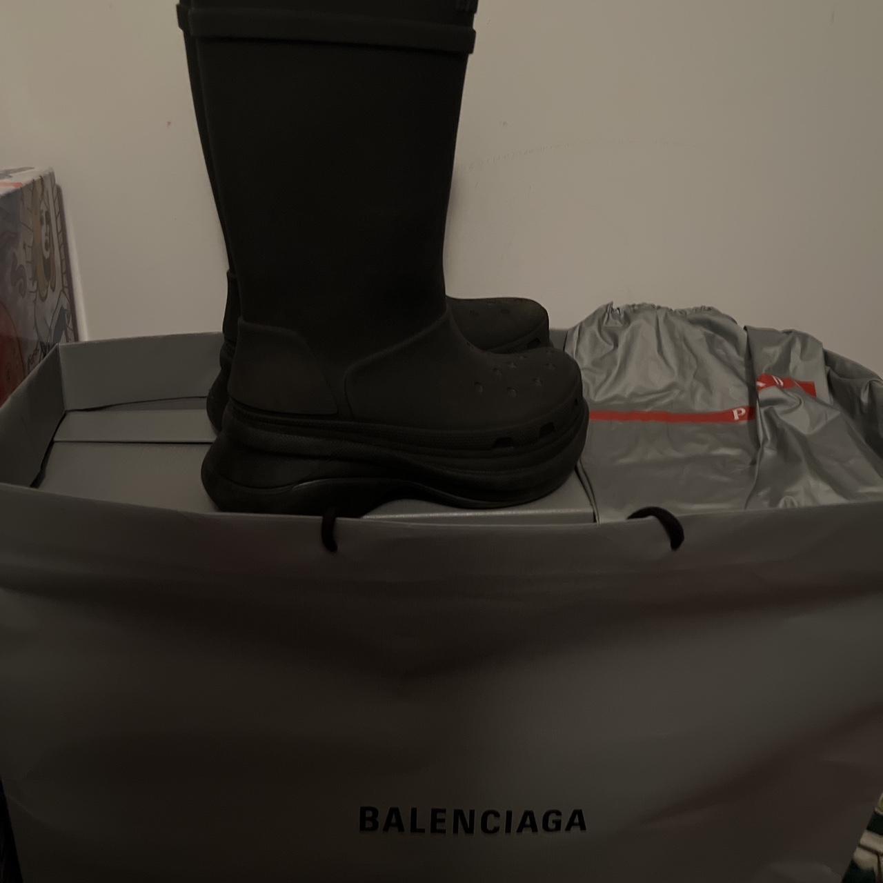 Authentic Balenciaga Croc Boots 🖤 • Comes with... - Depop