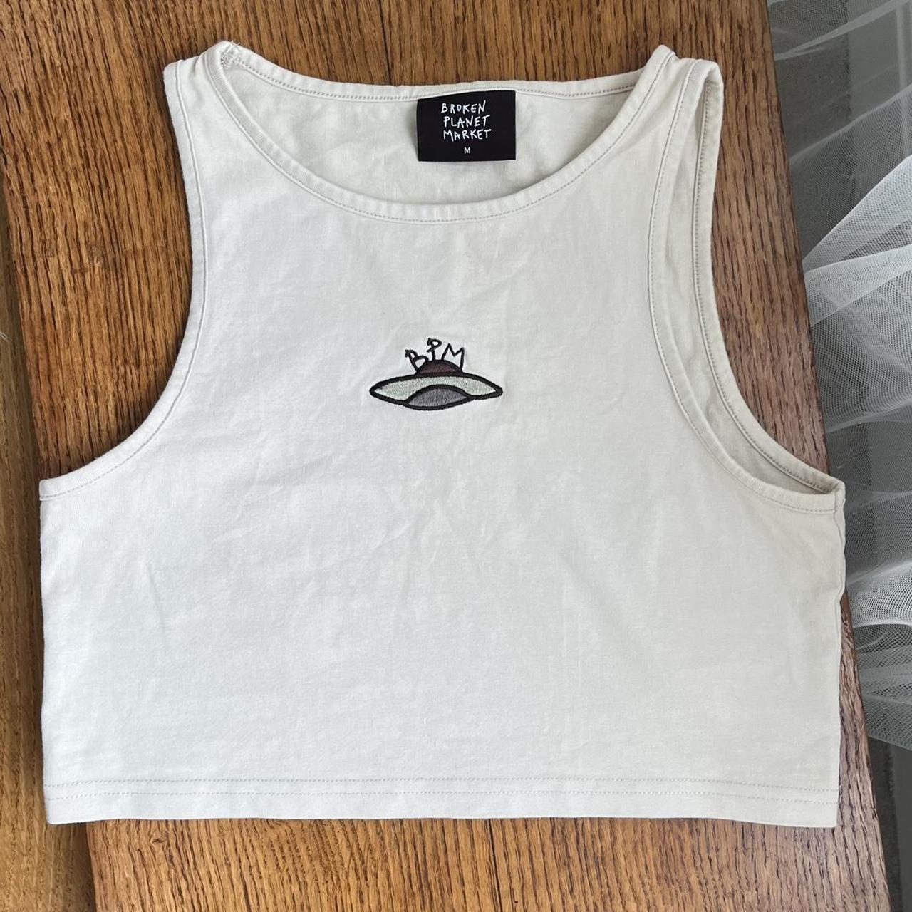 Broken Planet cropped tank top in Bone Size M but... - Depop