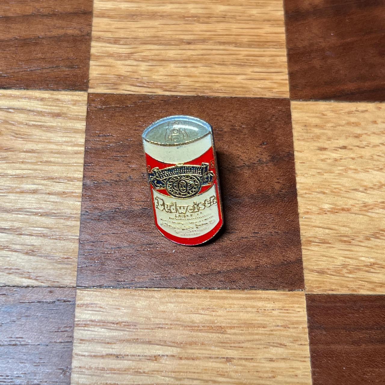 Vintage miniature Budweiser beer can pin #vintage... - Depop