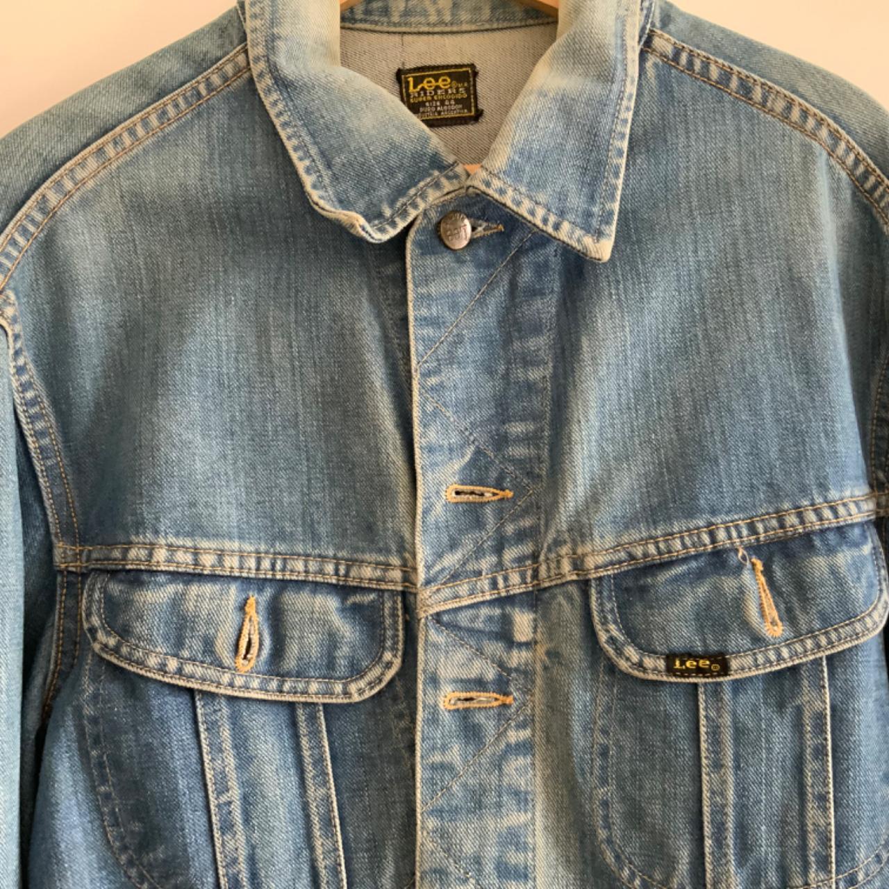 Vintage Lee Denim Jacket | Size 44 | Worn, Good... - Depop