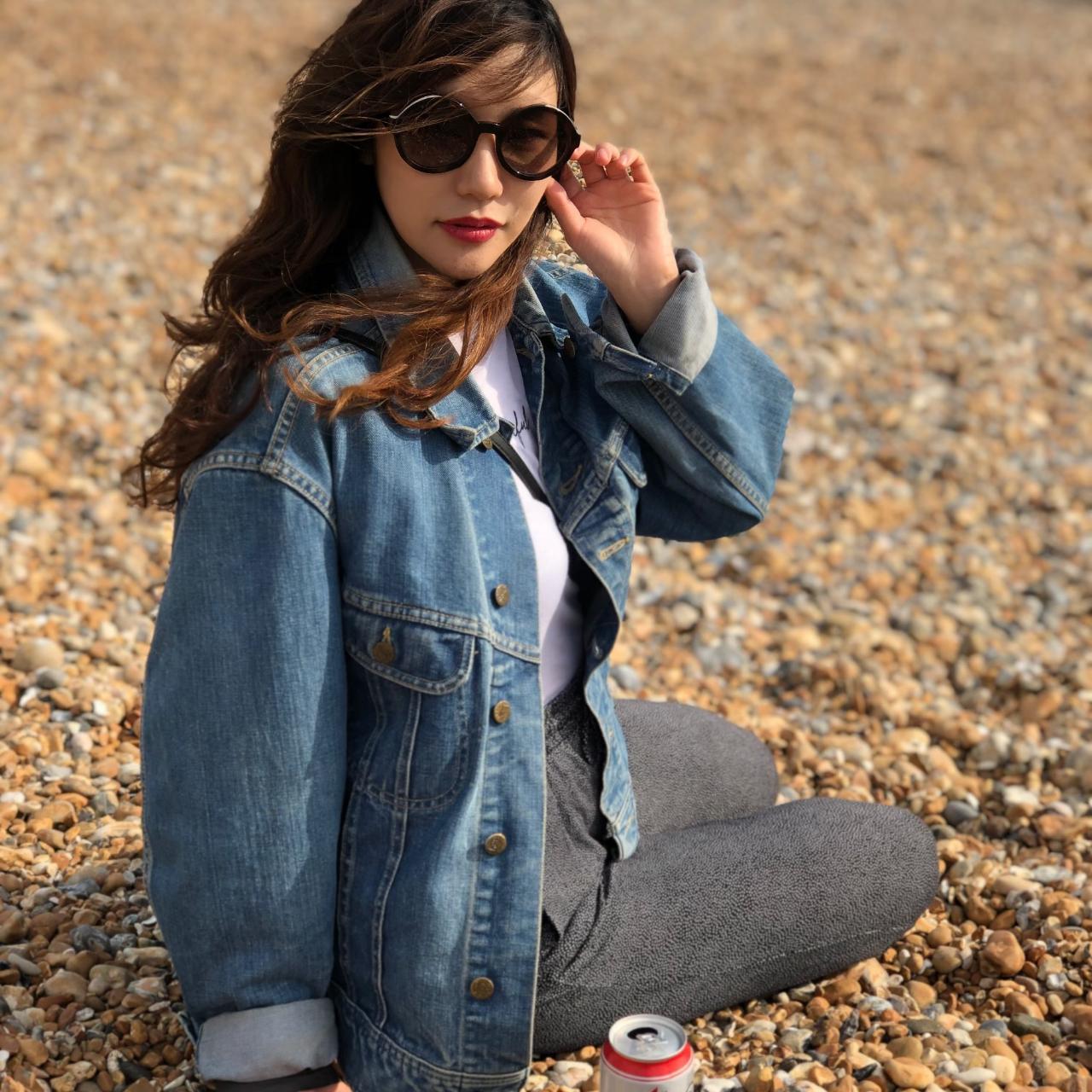 Vintage Lee Denim Jacket | Size 44 | Worn, Good... - Depop