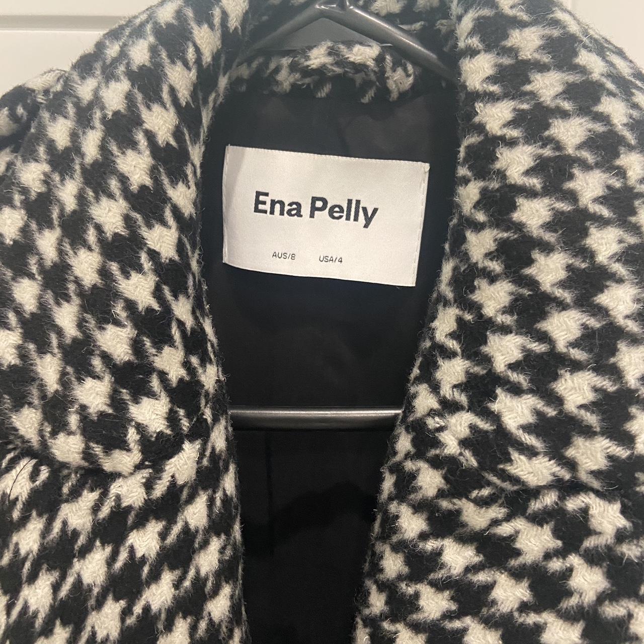 ENA PELLY LONG WOOL COAT, LIKE NEW WORN ONCE SIZE 8... - Depop