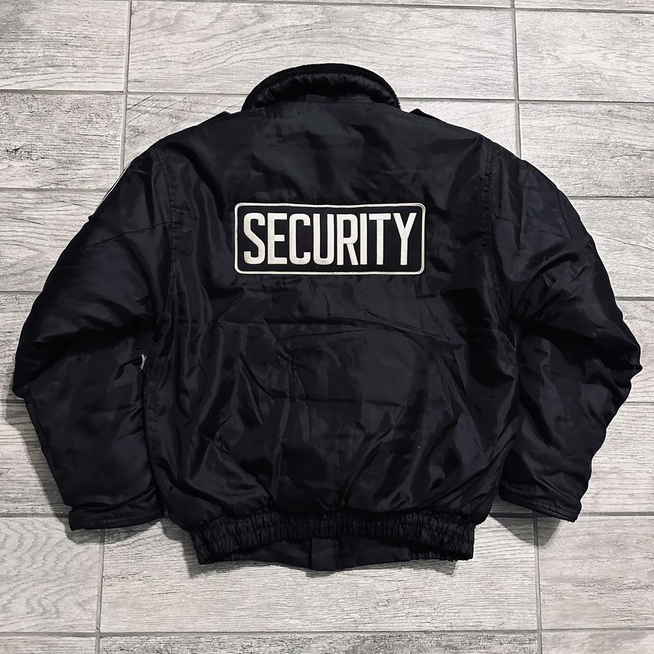 Allied Universal Security Quilted Coat Black Size... - Depop