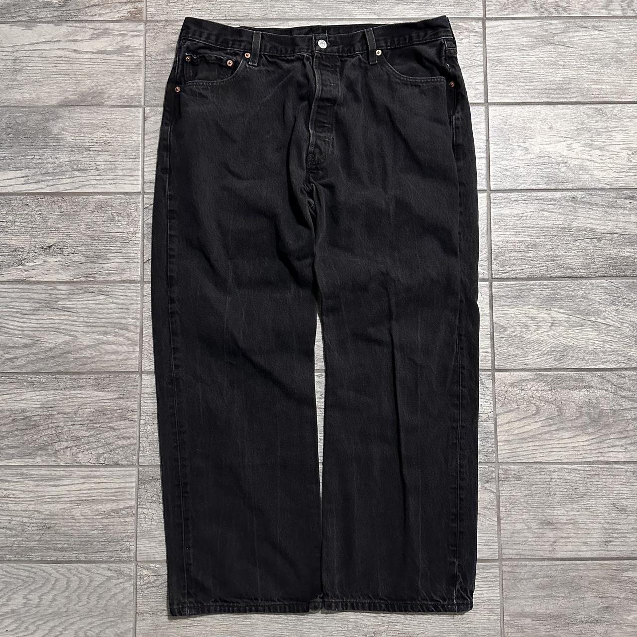Vintage Levis 501 XX Jeans 42 (37x30) Black Straight... - Depop