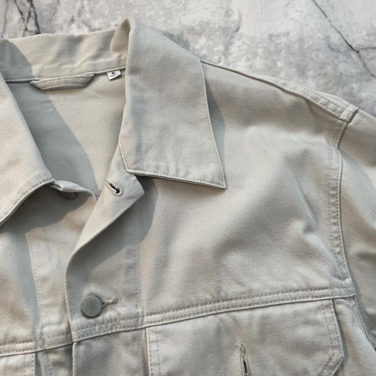 MENS UNIQLO CREAM WORKWEAR JACKET SIZE:... | Depop