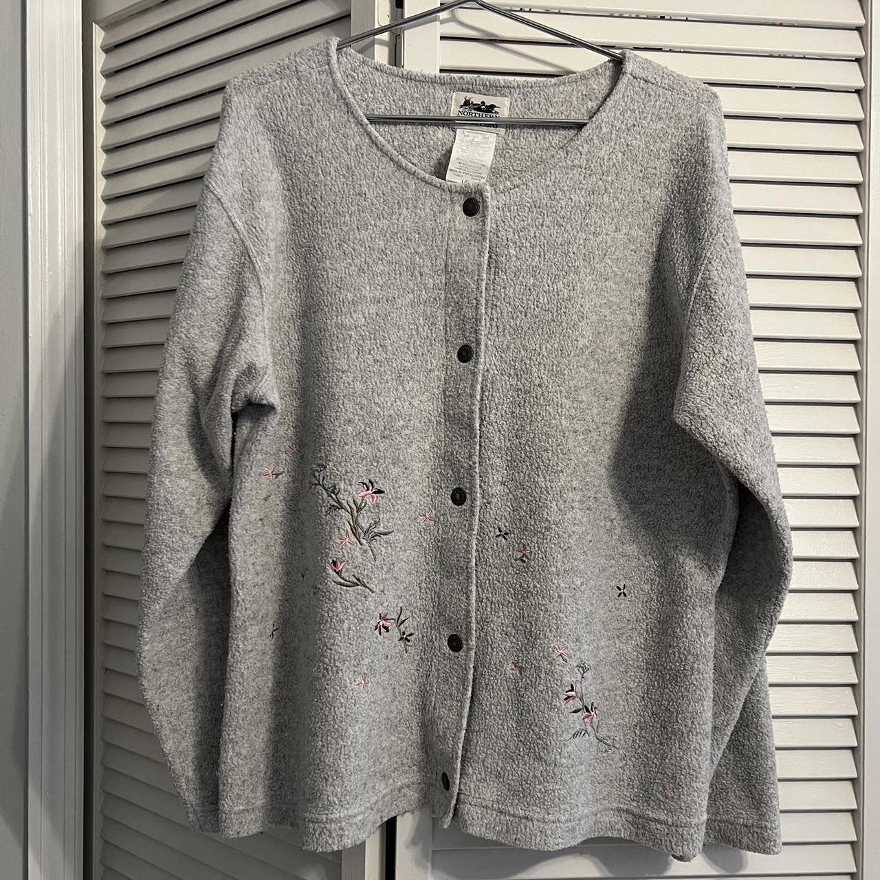 Northern Reflections Grey Button Sweater Size large,... - Depop Northern Reflections Grey Button Sweater Size large,... - Depop