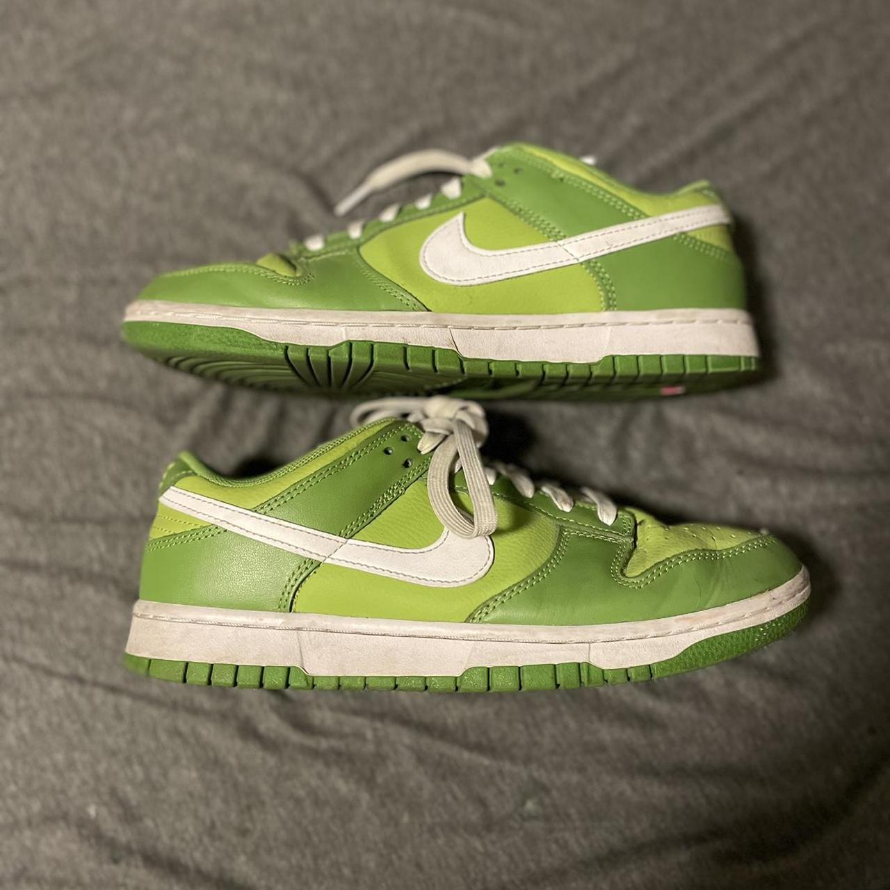Nike chlorophyll dunks -decent condition -size 7.5... - Depop