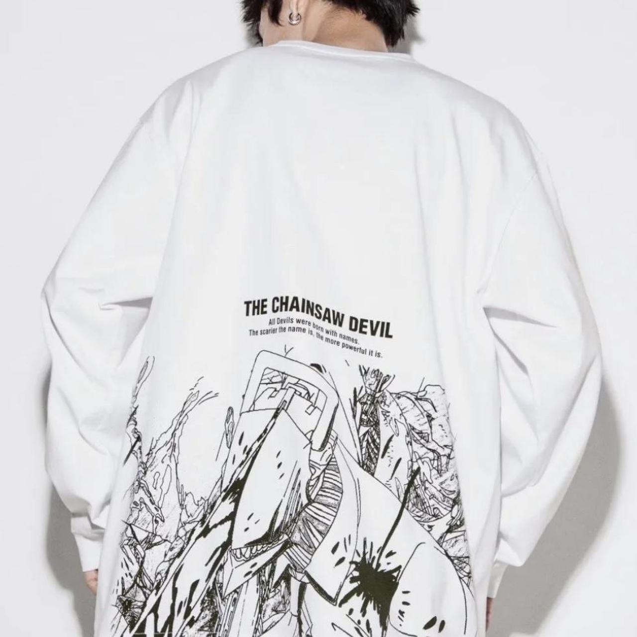 UNIQLO Chainsaw Man x Kosuke Kawamura UT Long Sleeve... - Depop
