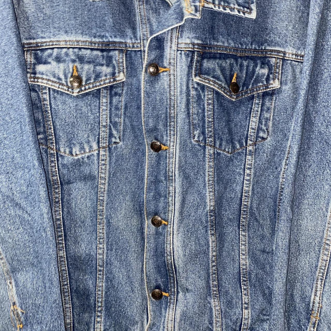 Vintage denim gear denim jacket Size... - Depop