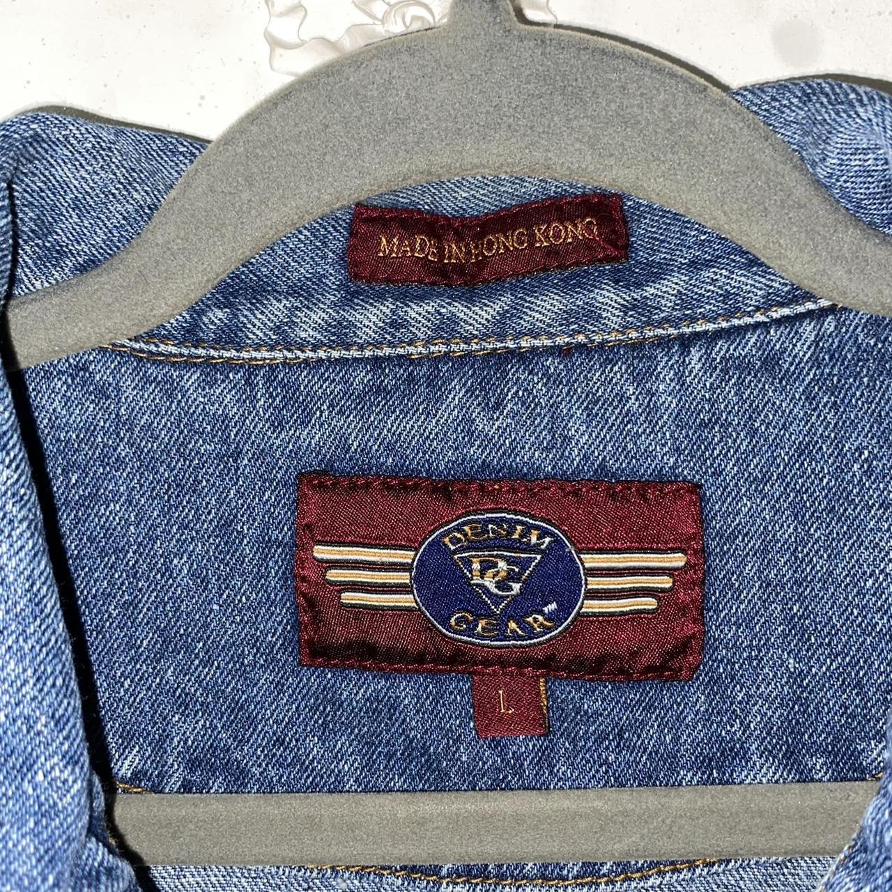Vintage denim gear denim jacket Size... - Depop