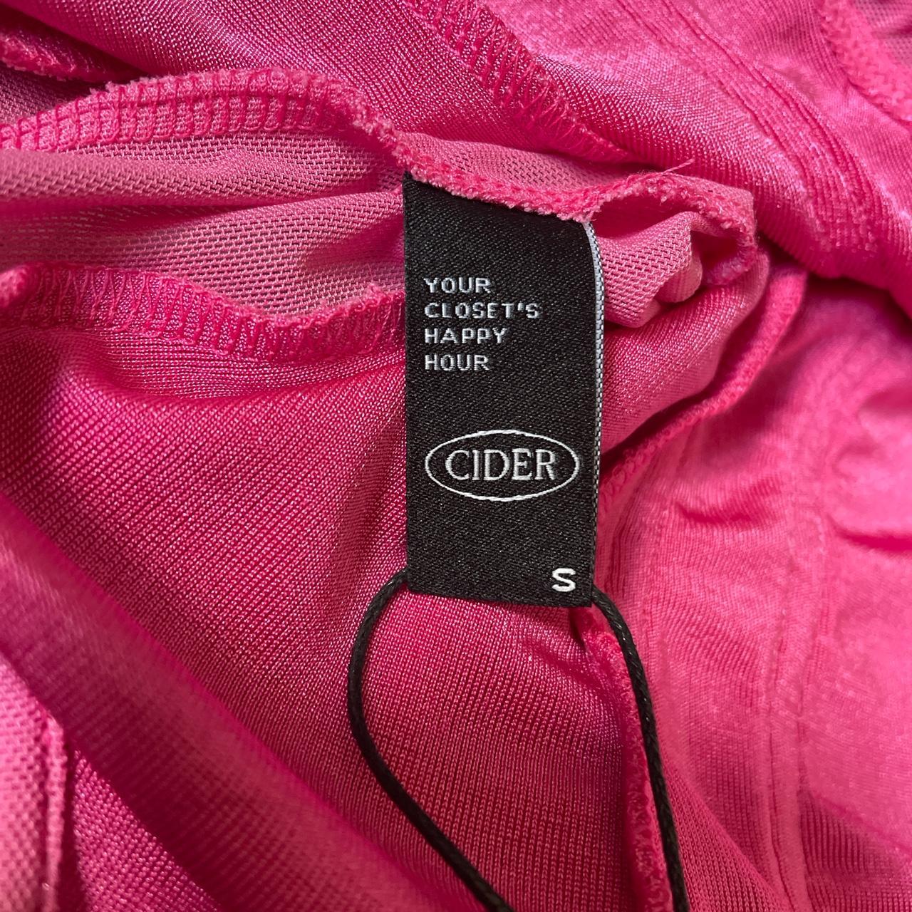 Cider Hot Pink Corset Style Top Size Uk Small (fits... - Depop