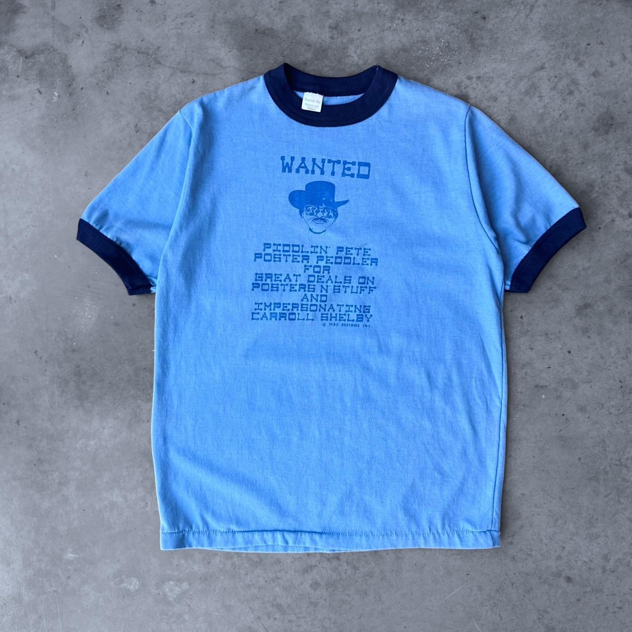 Vintage 80s Piddling Pete Outlaw Cowboy Ringer... | Depop