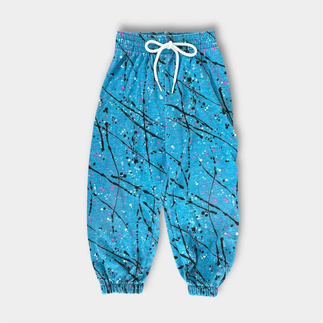 Vintage Florida Surf Blue Paint Splatter Printed... | Depop