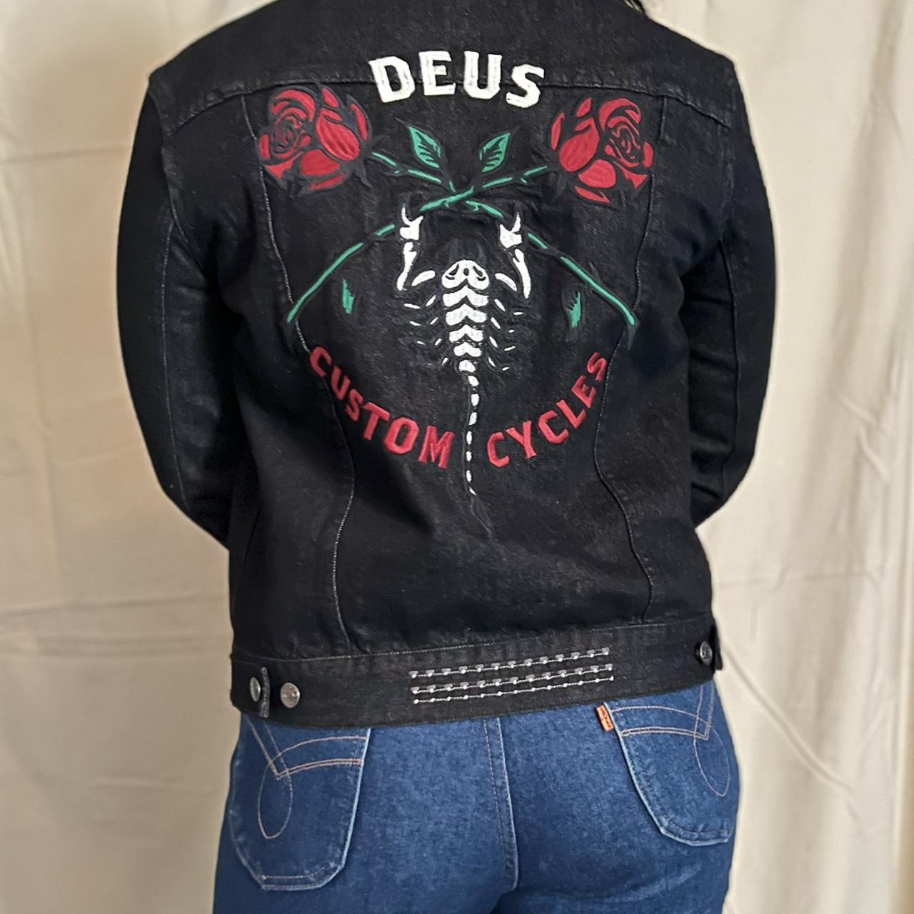 Deus Ex Machina Scorpio Rona Trucker Jacket Black... - Depop