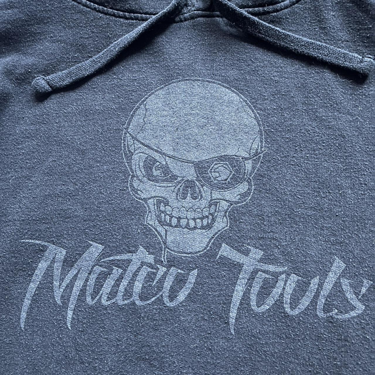 Matco Tools black hoodie with skull graphic size XXL... - Depop