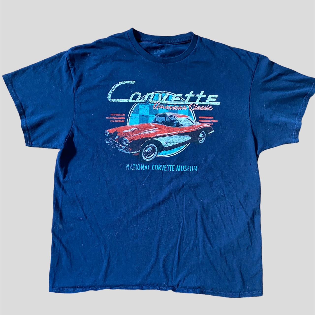 Chevrolet Corvette retro classic design graphic... - Depop