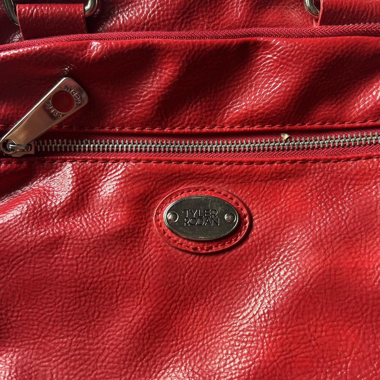Tyler Rodan Red Handbag Red leather handbag with... - Depop