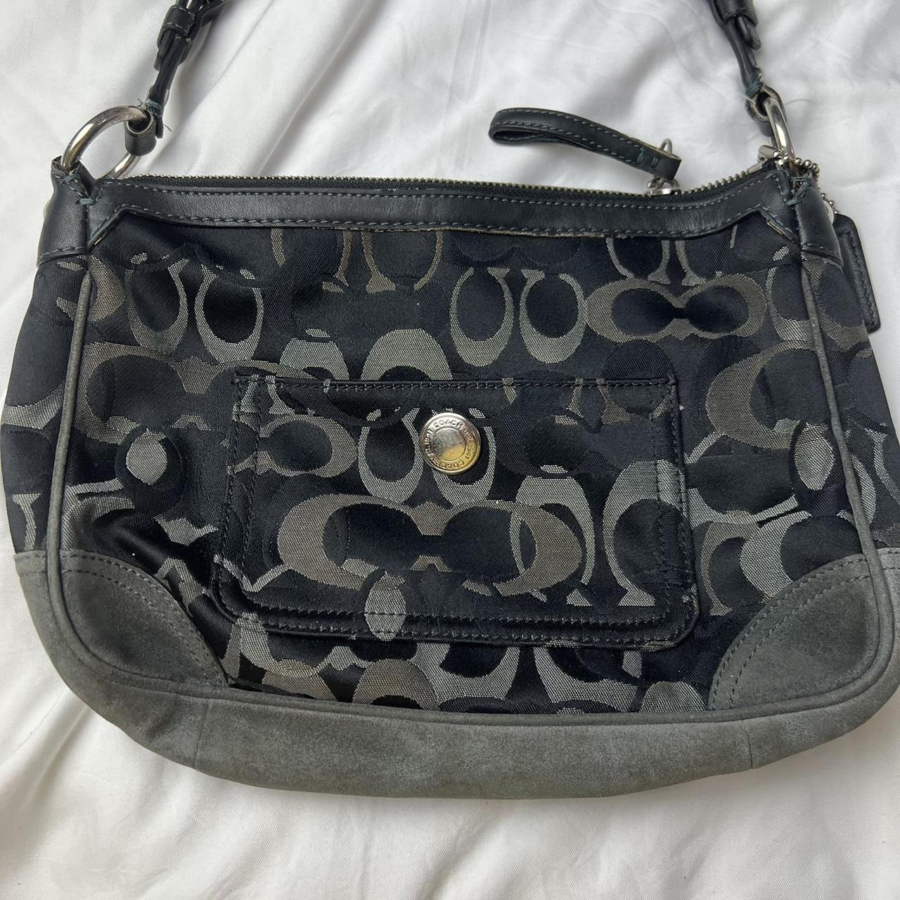 2000s Coach black monogram purse vintage Coach... | Depop
