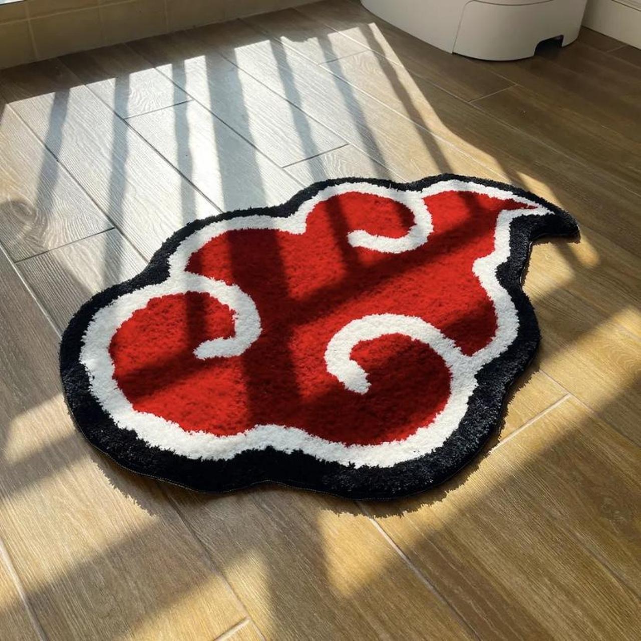 Japanese anime red cloud rug/doormat size 60cmX42cm - Depop