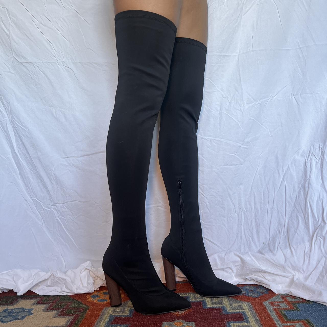 Over knee boot heels Excellent condition Worn... - Depop