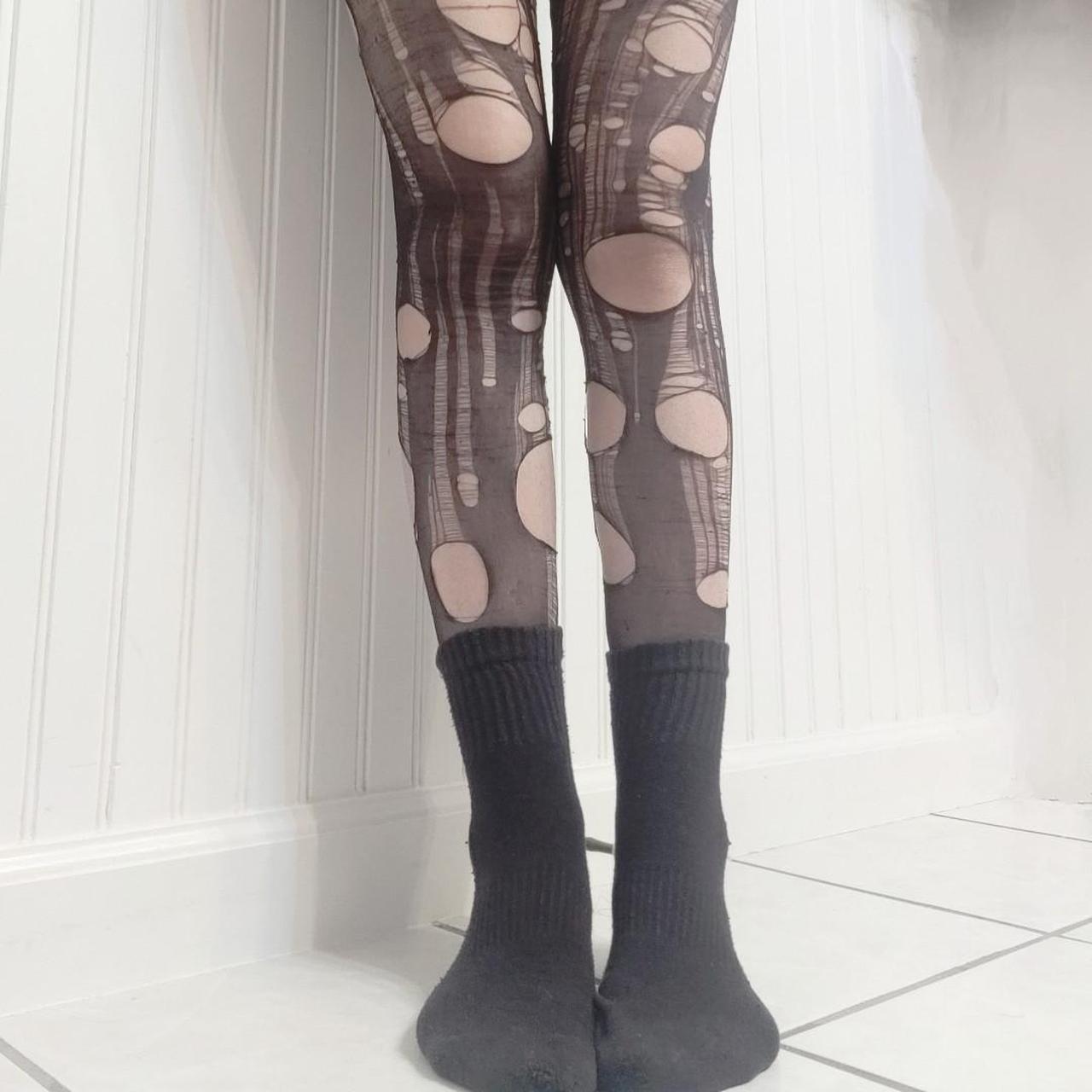 * Distressed/Torn Goth Tights * ° Distressed... | Depop