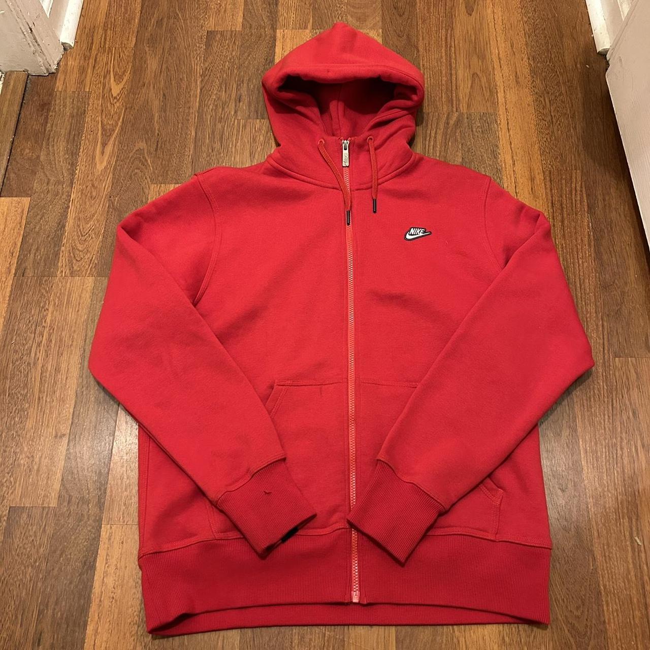 Vintage Y2K Full Zip Nike Hoodie Size L... - Depop