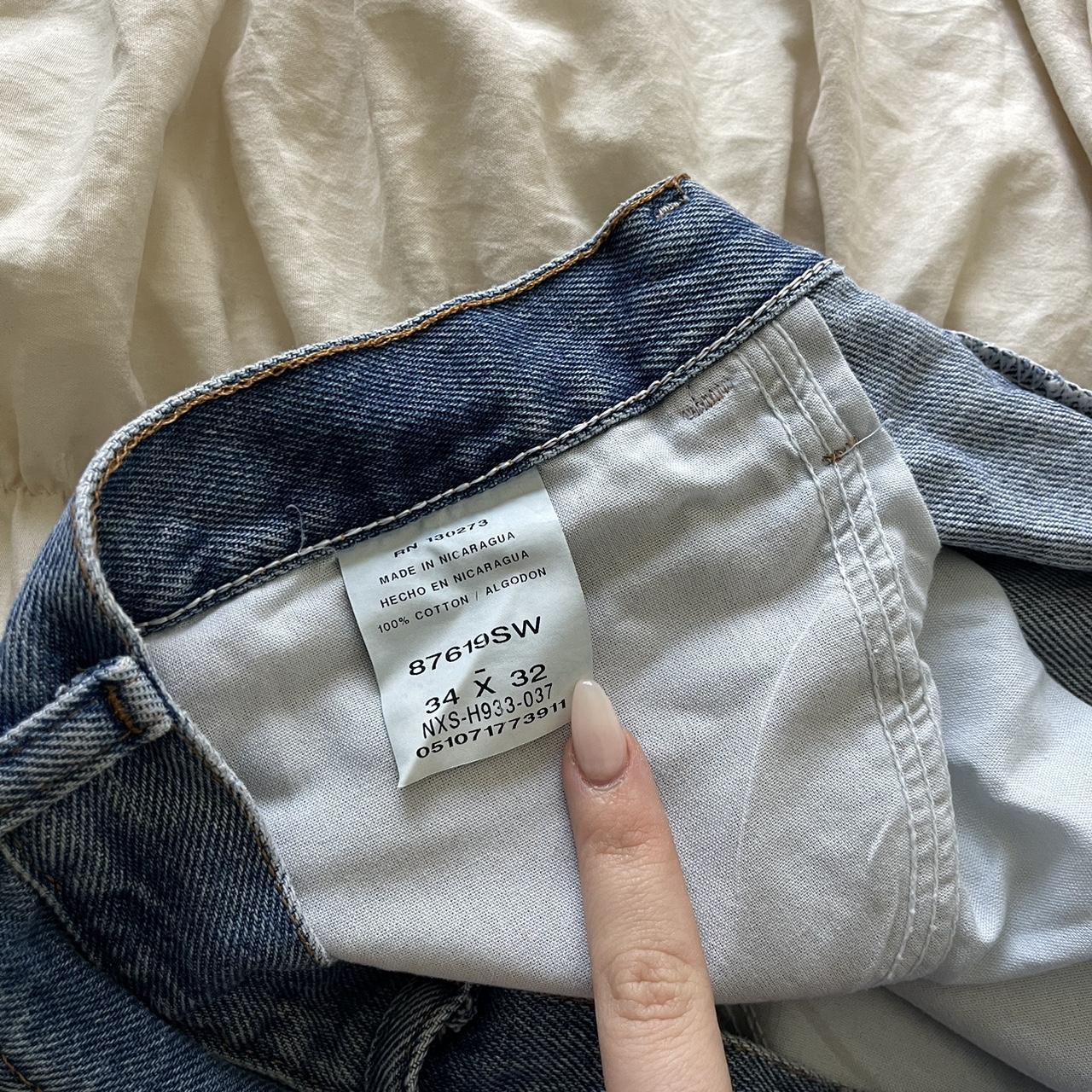 oversized baggy jeans labeled a size 34 x 32 brand... - Depop