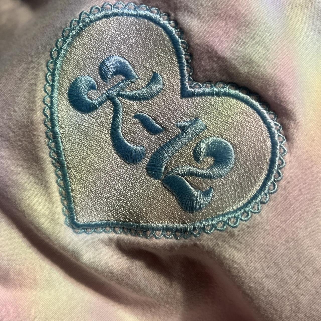 light pink embroidered k-12 heart melanie martinez... - Depop