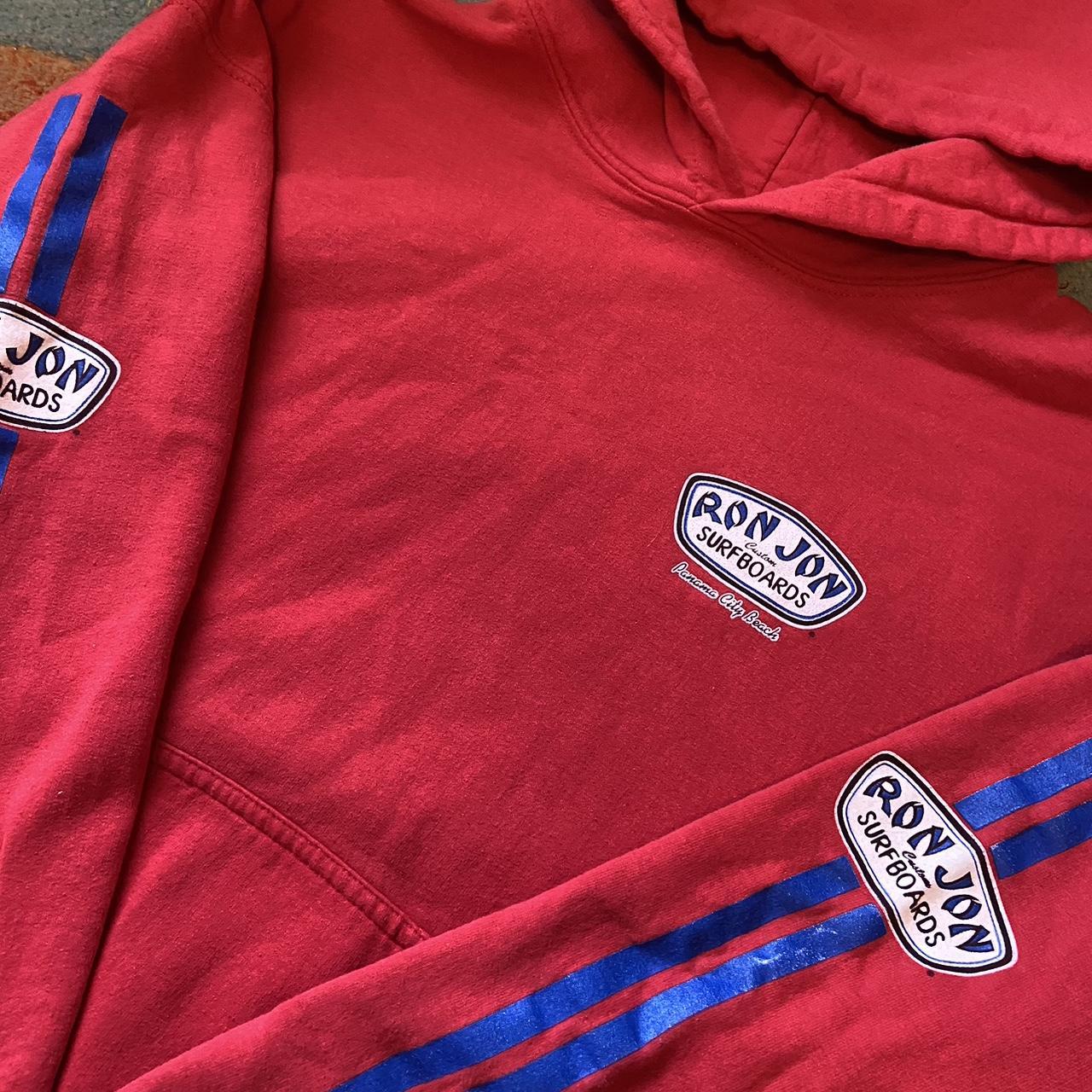 Red Panama City Ron Jon surf shop hoodie ️ Hoodie is... - Depop