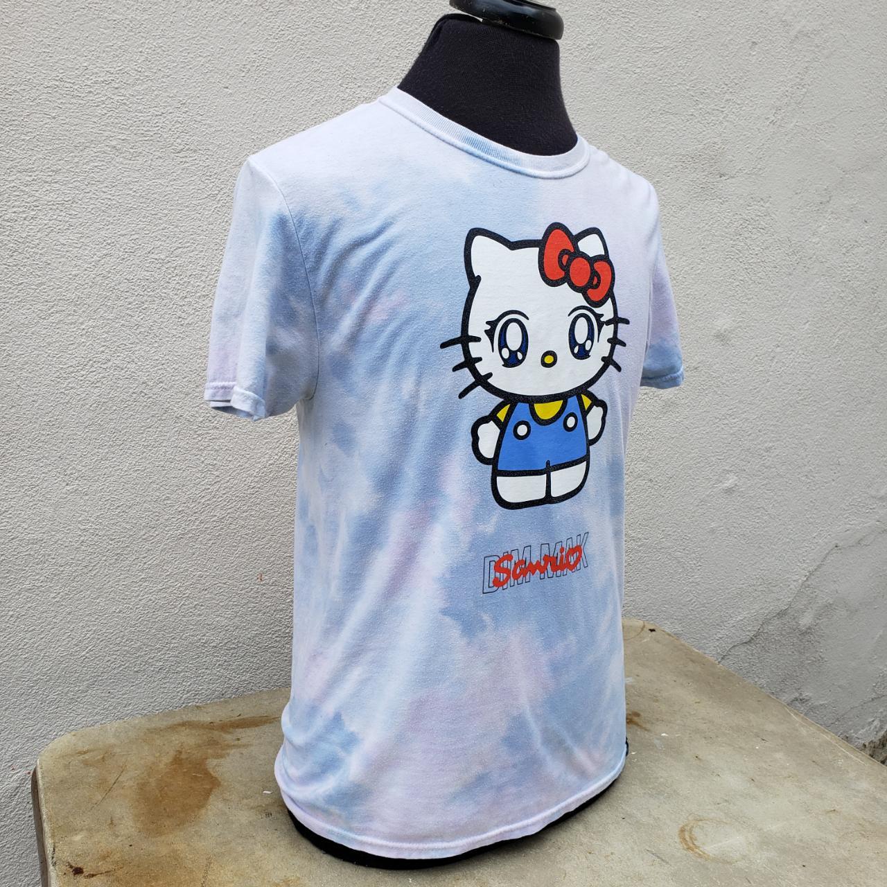 Sanrio Men's Blue and Red T-shirt | Depop