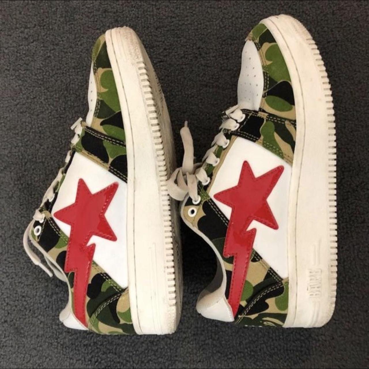 Bapesta camo print sneakers authentic. Women’s size... - Depop