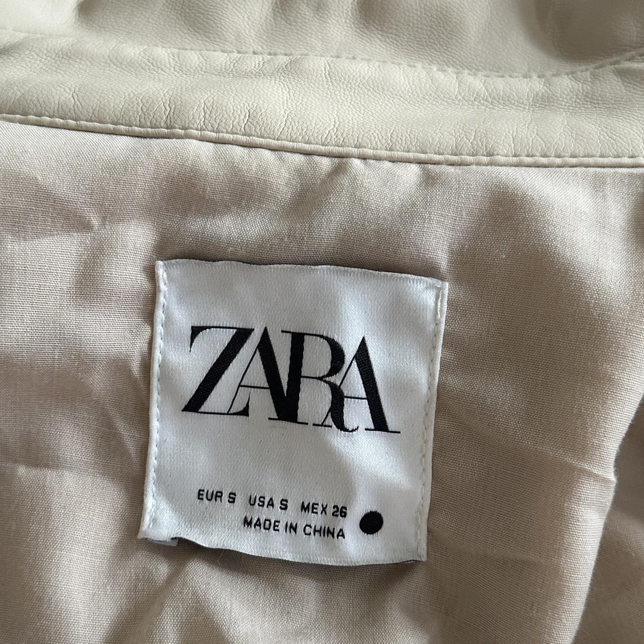 ZARA SHACKET (S) Faux leather, with a belt... - Depop