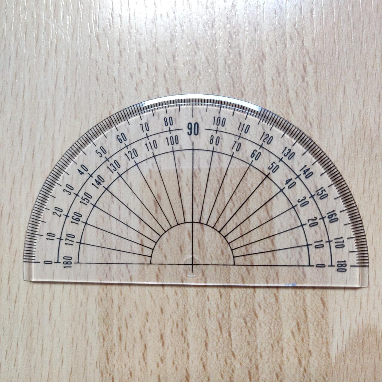 Clear Protractor Brand new, small white mark along... - Depop