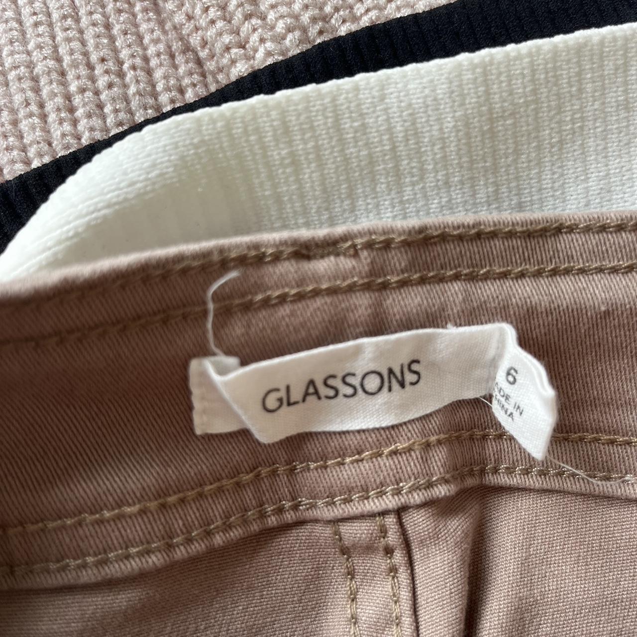 glassons brown pintuck pants - Depop