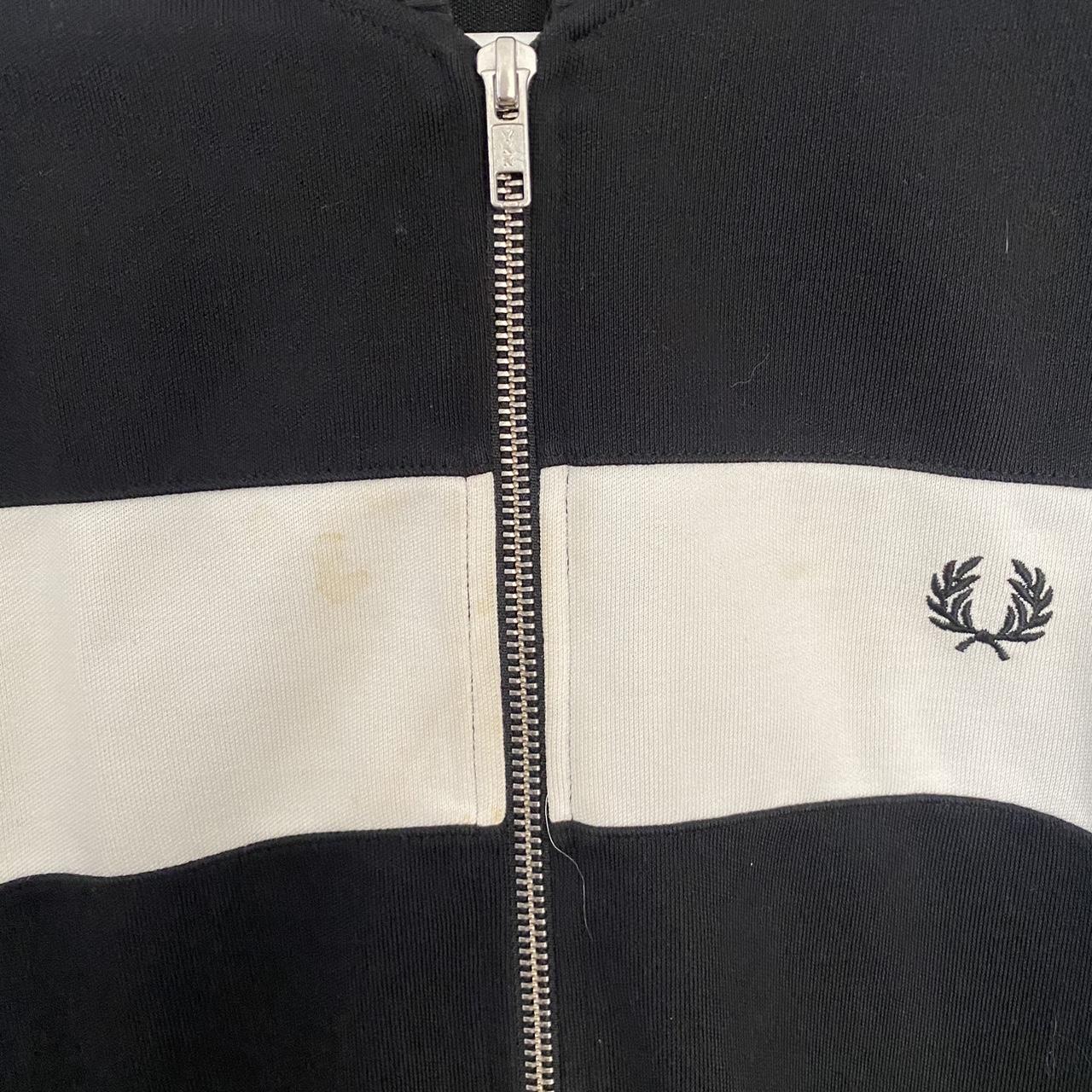 Fred Perry mens tracksuit zip jacket, small marks on... - Depop