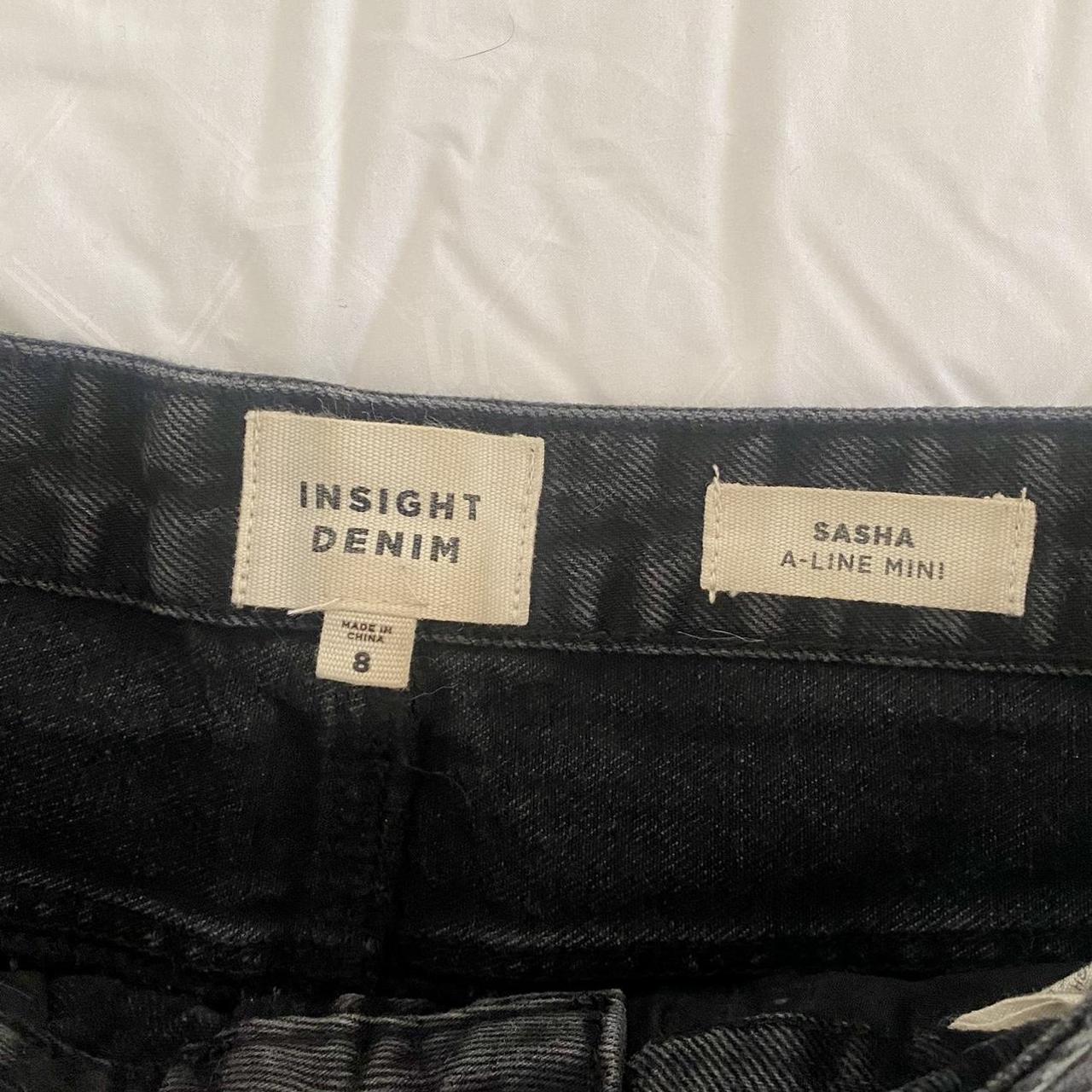 Insight denim ‘sasha’ mini skirt a line - Depop