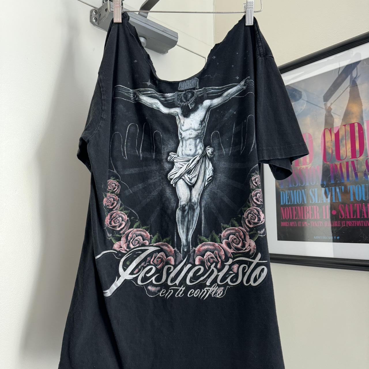 Jesus cristo Jesus crop shirt Big neck chop but will... - Depop