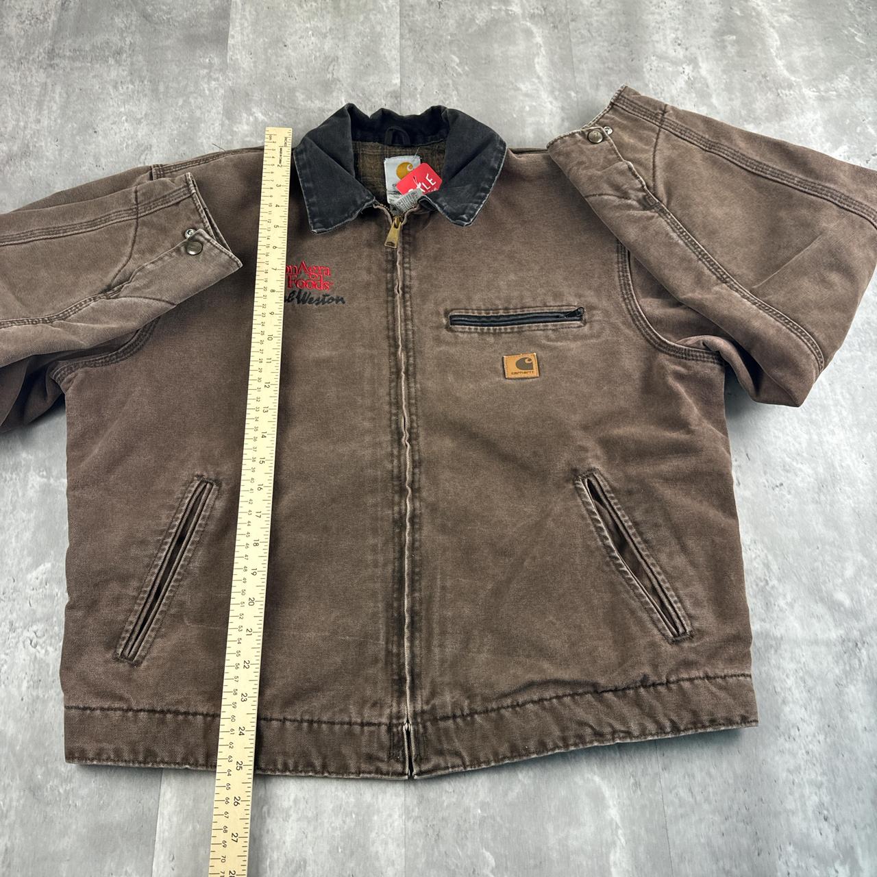 Vintage Y2K carhartt brown mocha jacket Carhartt... - Depop