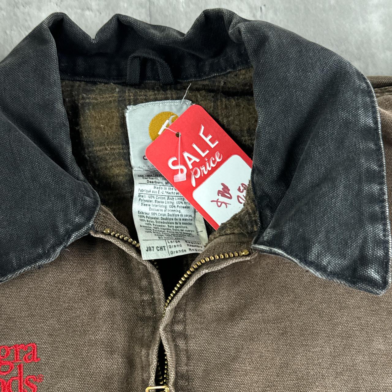 Vintage Y2K carhartt brown mocha jacket Carhartt... - Depop