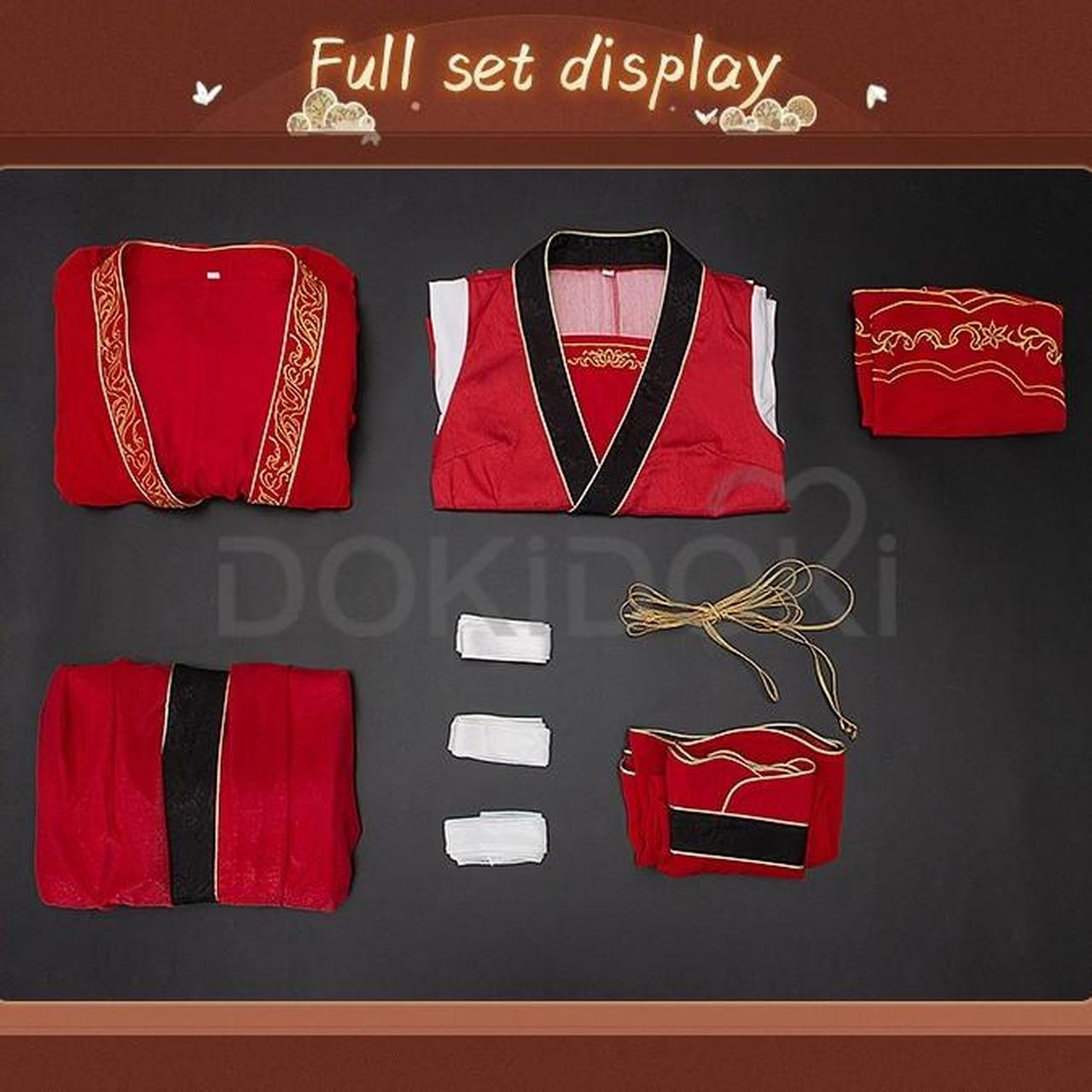 Women's Red and Gold Fancy-dress | Depop