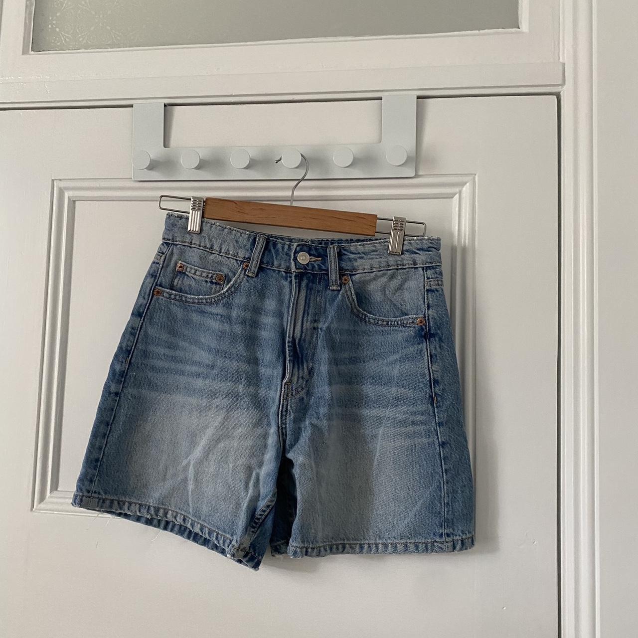 ZARA DENIM SHORTS MID LENGTH Check out some of my... - Depop