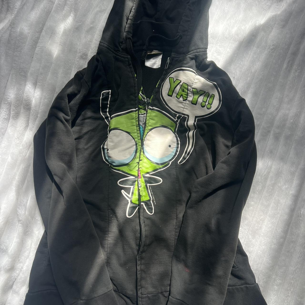 Amazing vintage goth emo invader zim cartoon layered... - Depop
