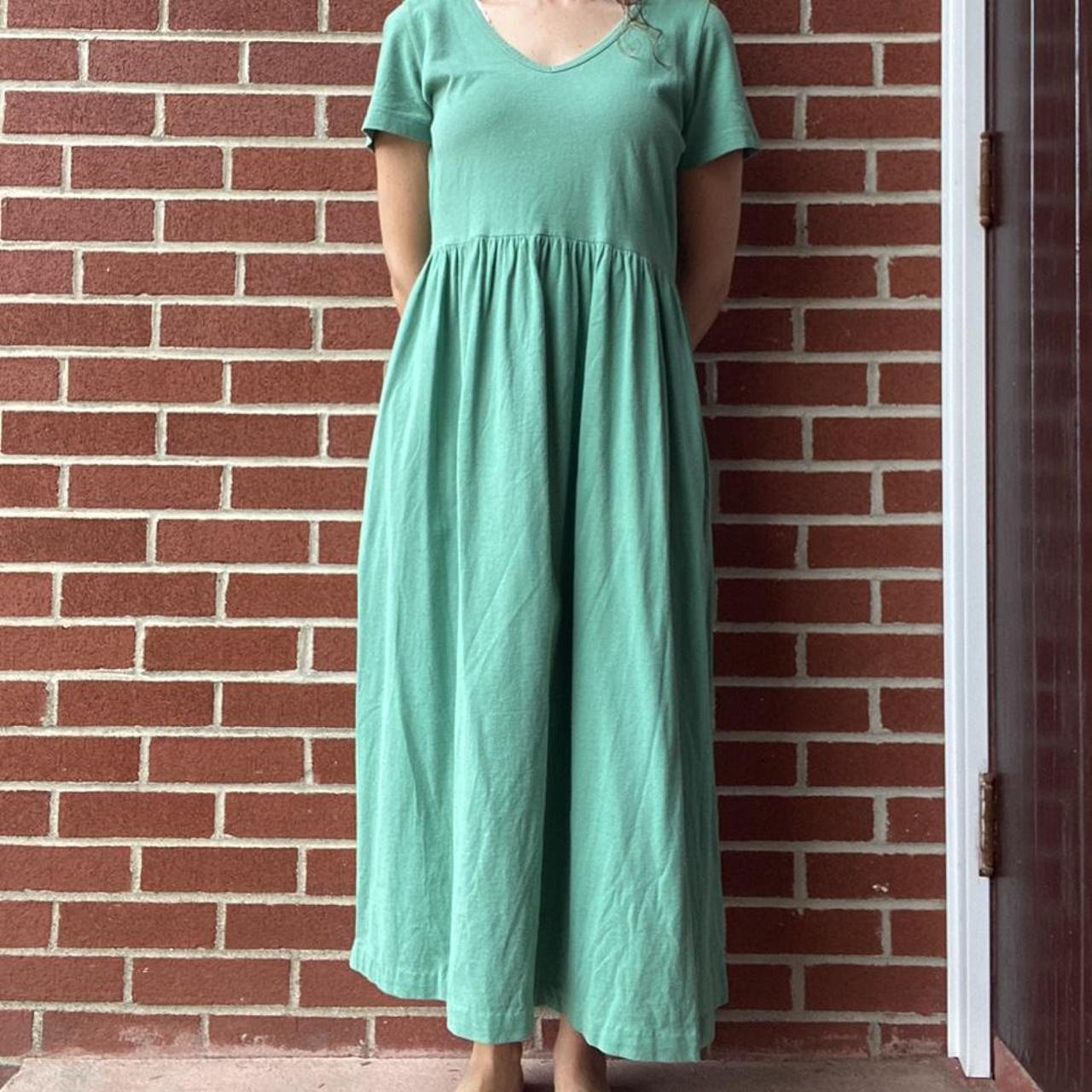 Green Moda international maxi dress. Cotton, front... | Depop Green Moda international maxi dress. Cotton, front... | Depop