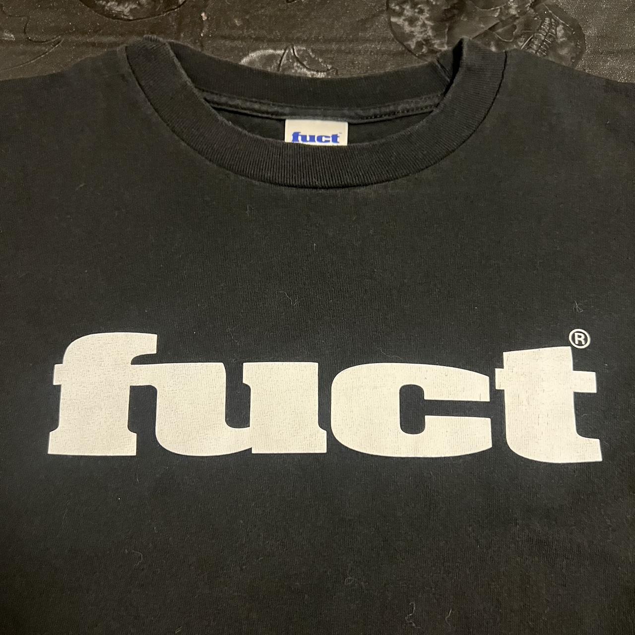 Fuct Logo shirt. It’s worn and a bit faded but no... - Depop