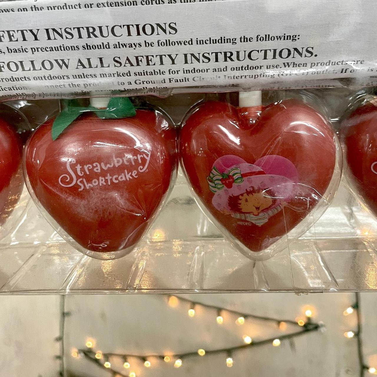 Vintage Strawberry Shortcake string lights with... - Depop