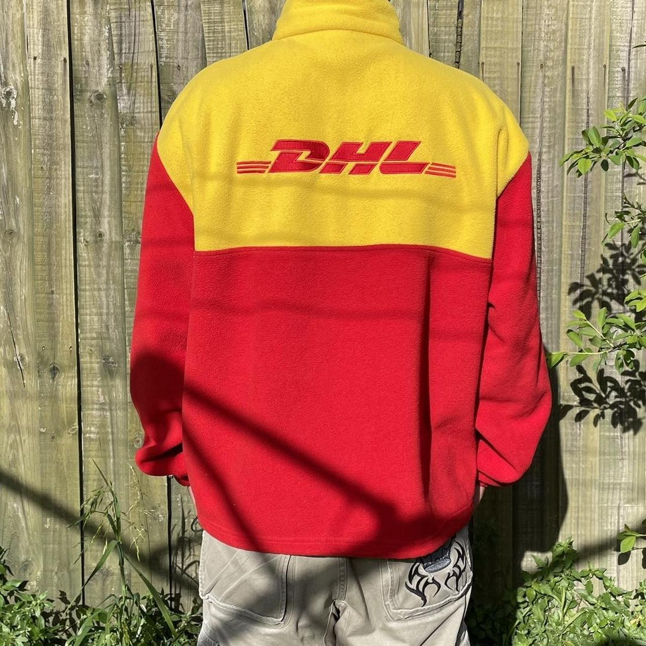 DHL 1/4 Zip Fleece #vintage #dhl #y2k - Depop