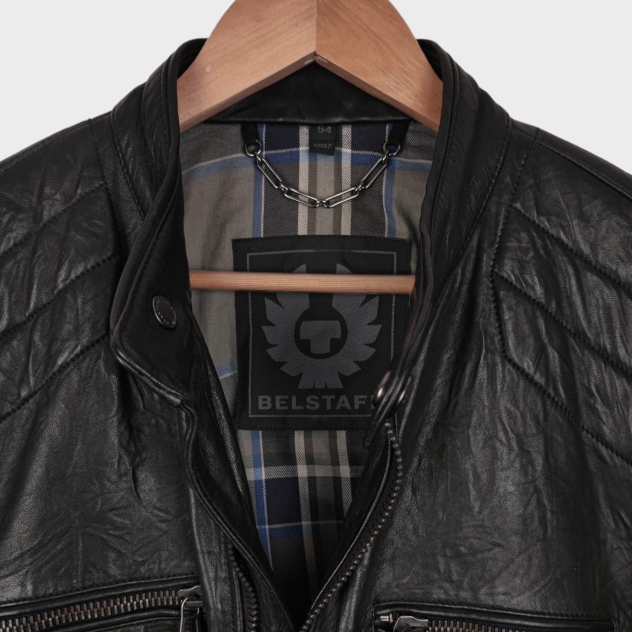 Belstaff jacket 🏍️ BELSTAFF Men's Archer Leather... - Depop