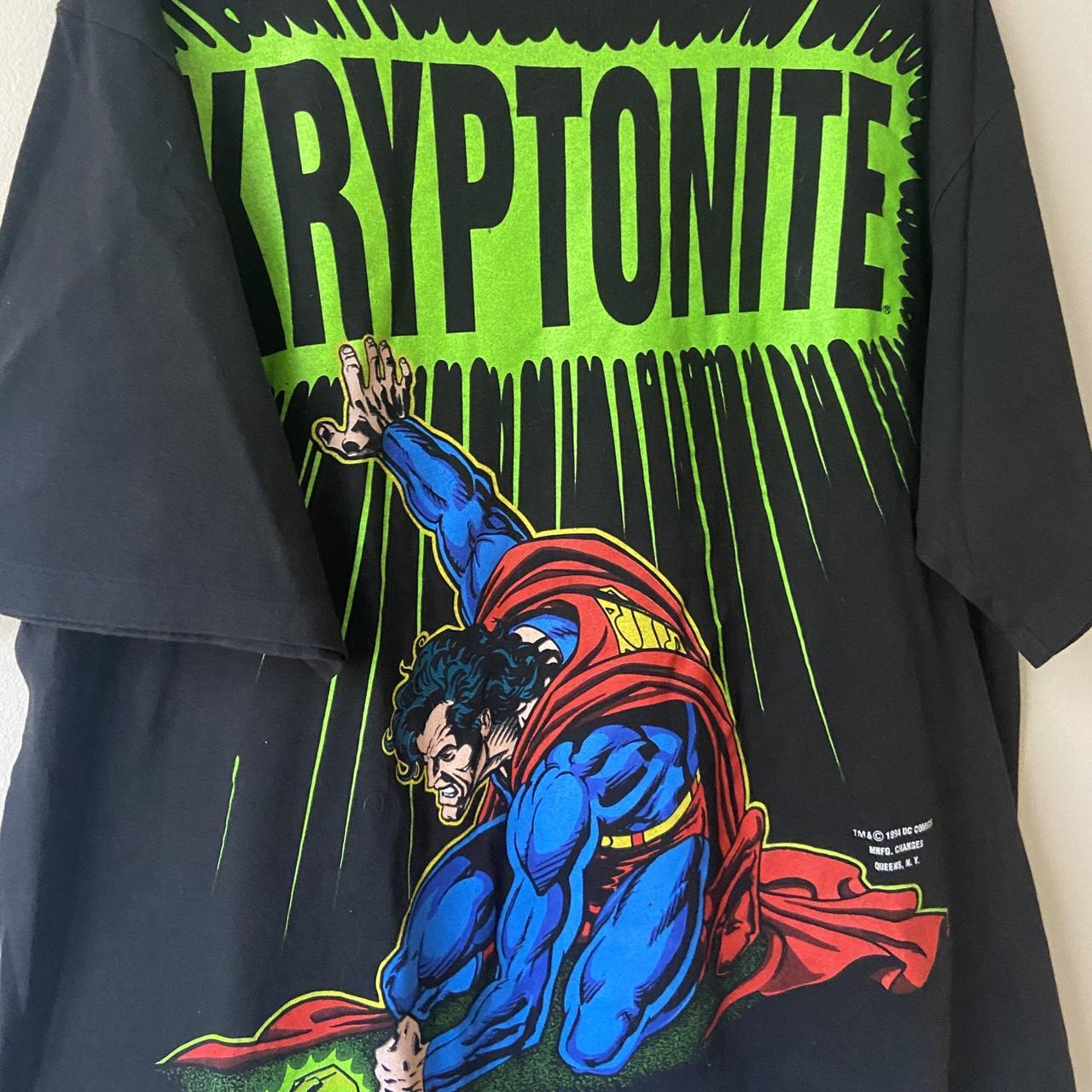 Vintage 1994 Kryptonite Superman DC Comics single... - Depop